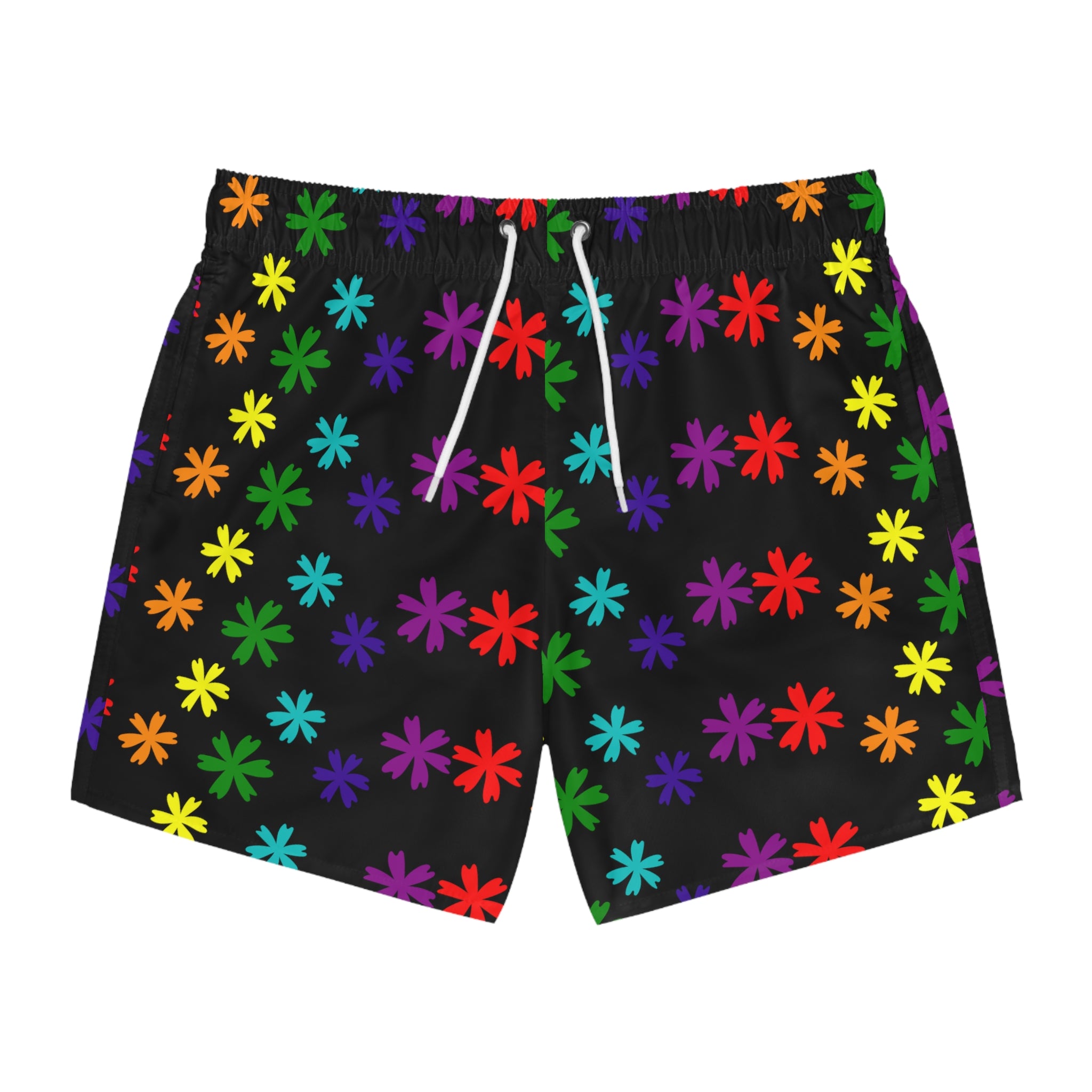 LGBTQ snowflake pride swim trunks Gay Pride Swim Trunks Rainbow snowfl ...